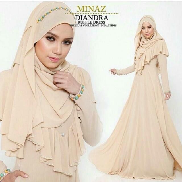 Diandra minaz dress, Women's Fashion, Muslimah Fashion, Dresses on ...