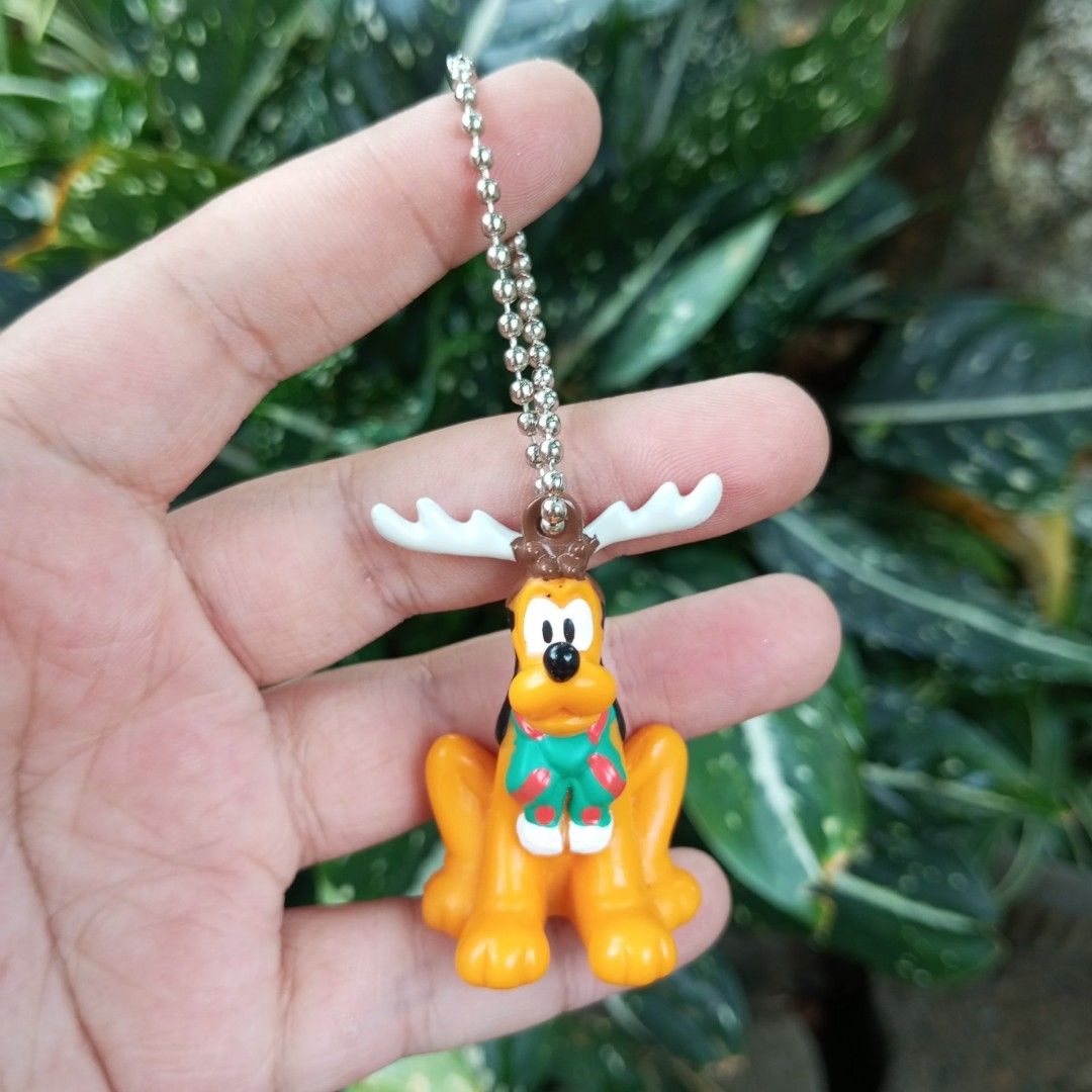 DISNEY Pluto Figure Keychain on Carousell