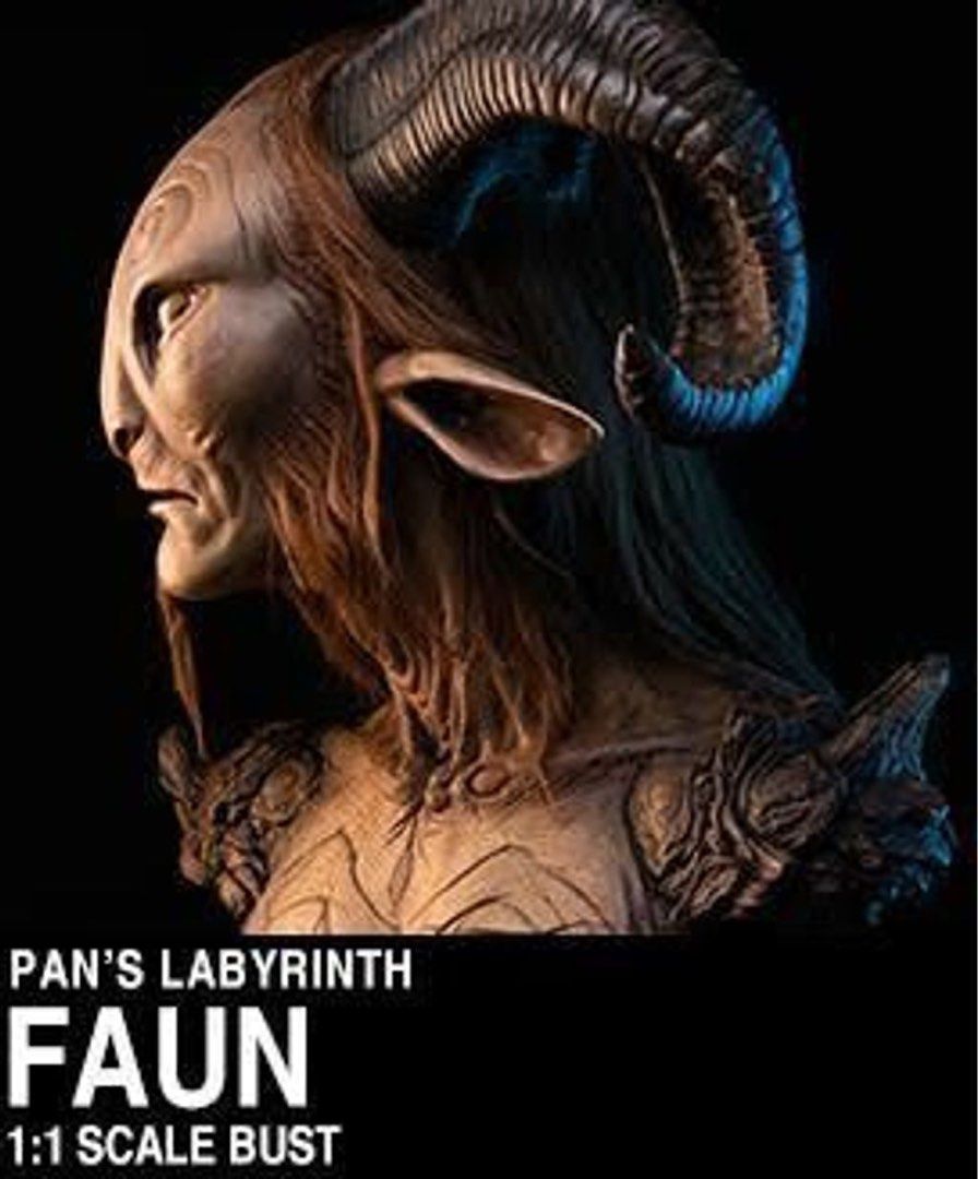 ECC elite creature Faun Pan’s Labyrinth life size bust, Hobbies & Toys ...