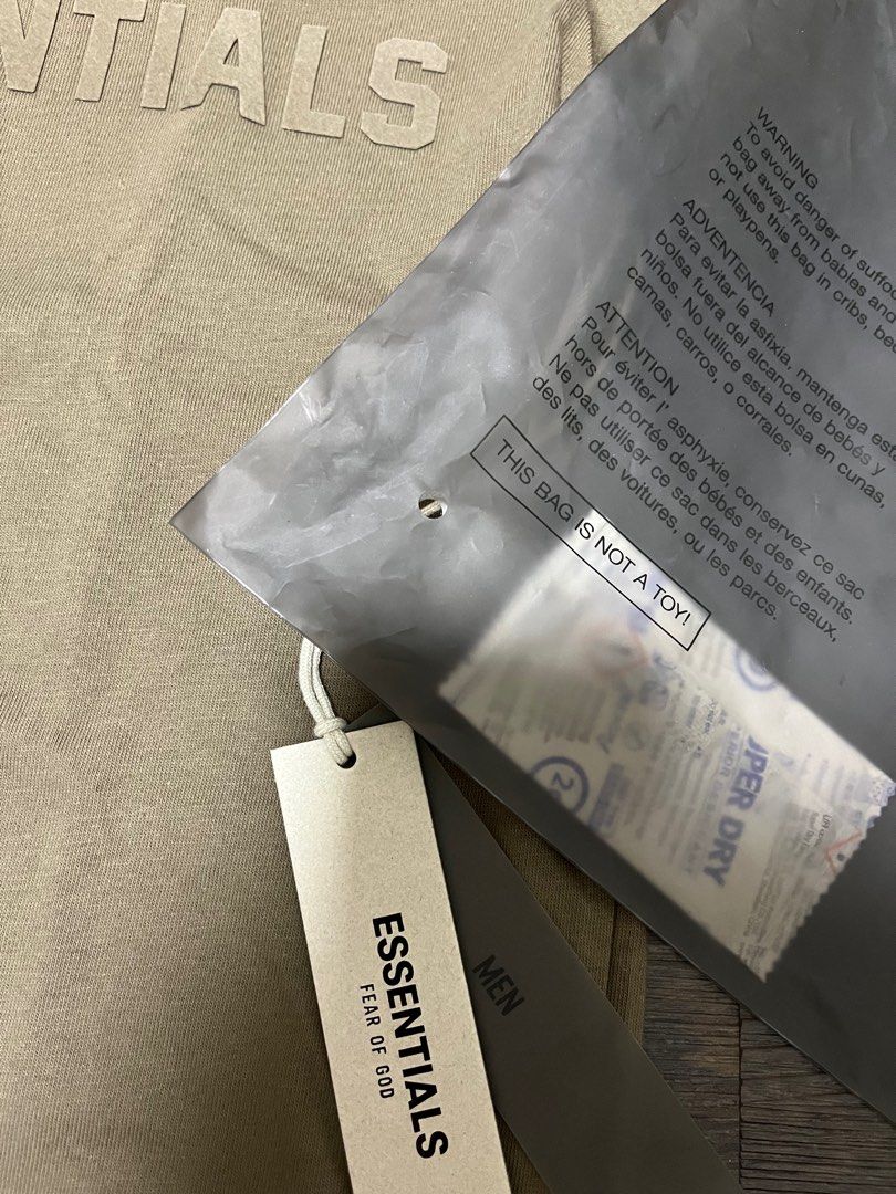 Fear Of God Essentials SS23 Tee [XXS, WOOD], Men's Fashion, Tops & Sets ...