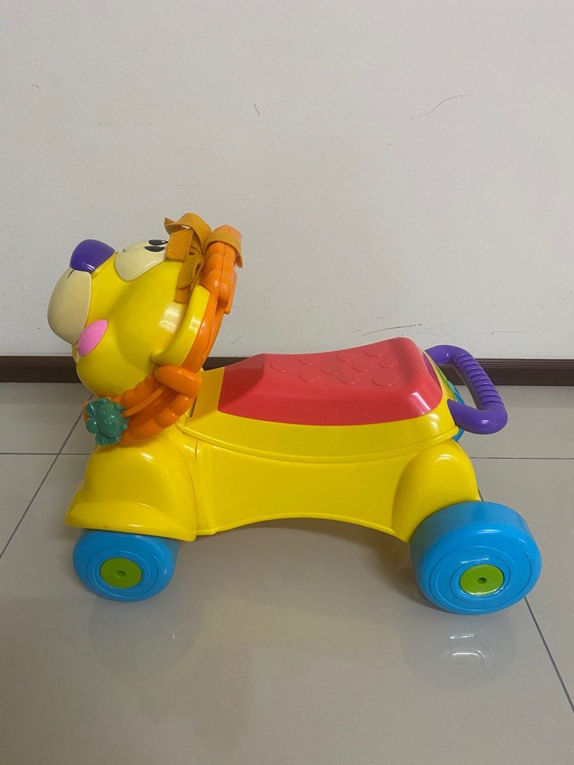 Fisher Price 2 in 1 Baby Walker Stride Ride Lion Ride On Walker, Babies ...