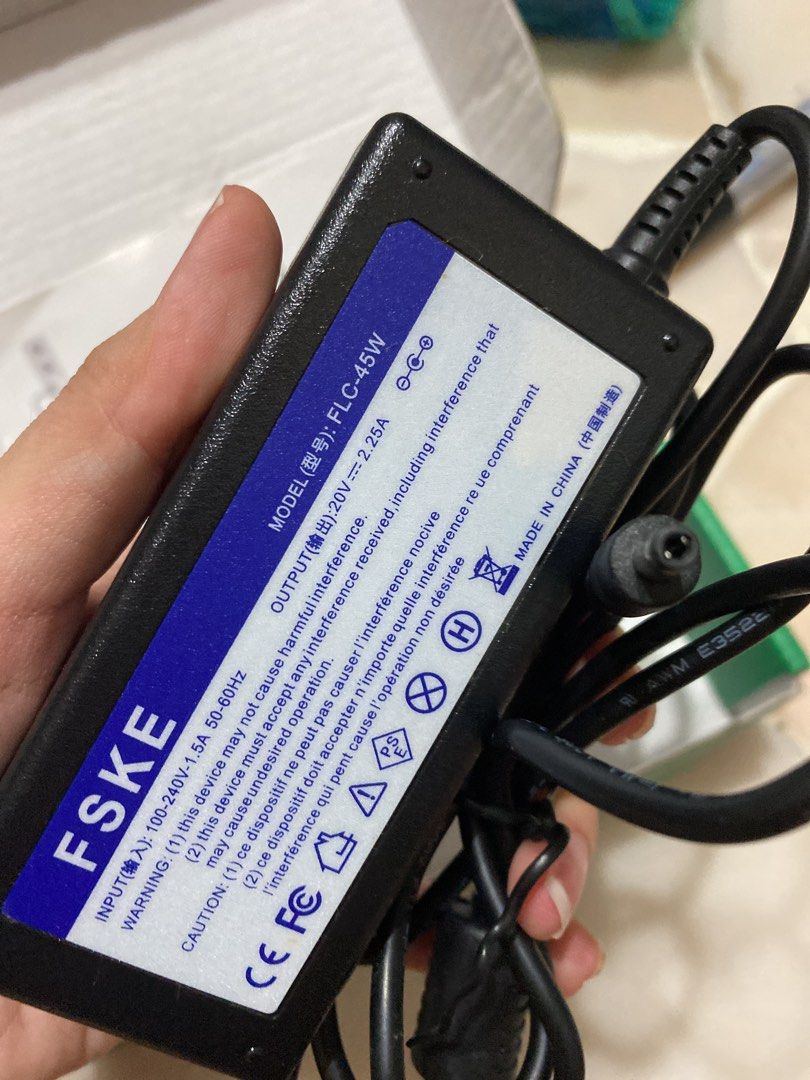 FKSE adapter model: FLC-45W, Computers & Tech, Parts & Accessories, Cables & Adaptors on Carousell