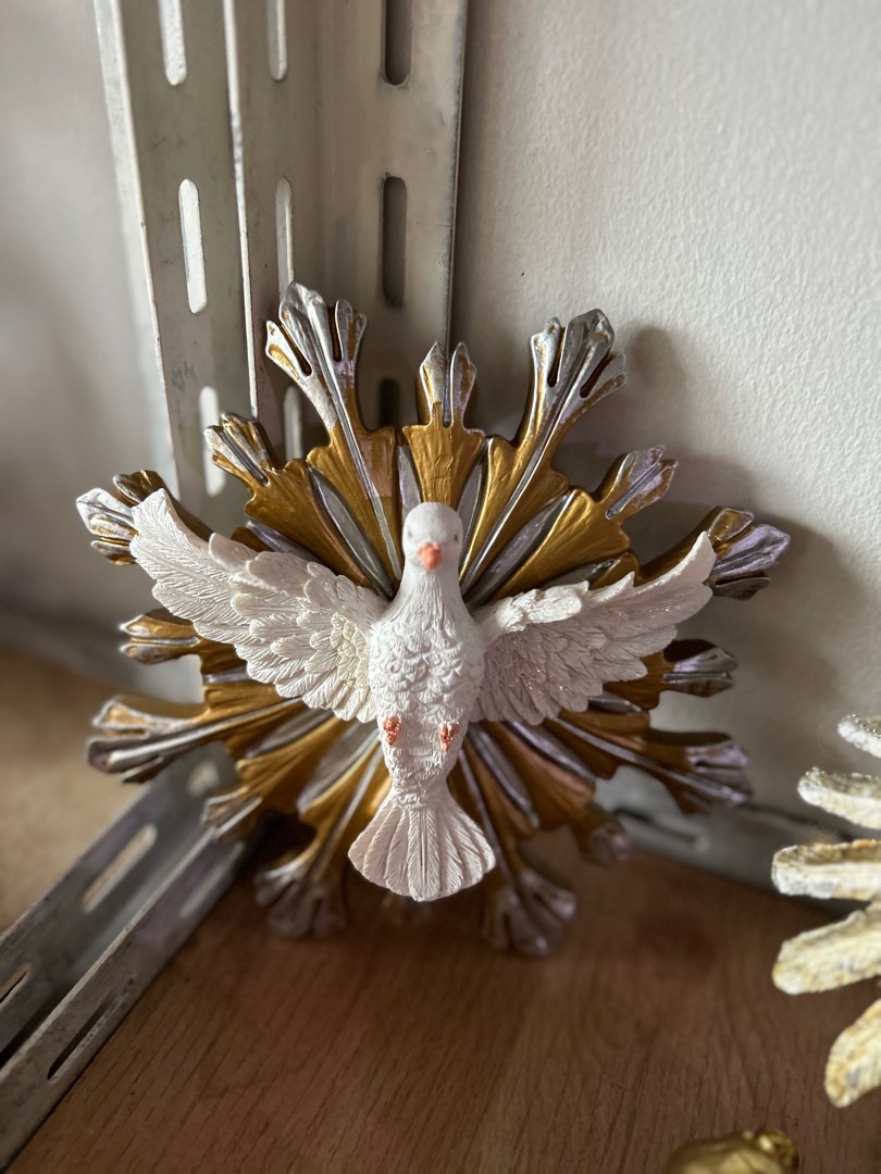 Flying White Dove - wall decor on Carousell