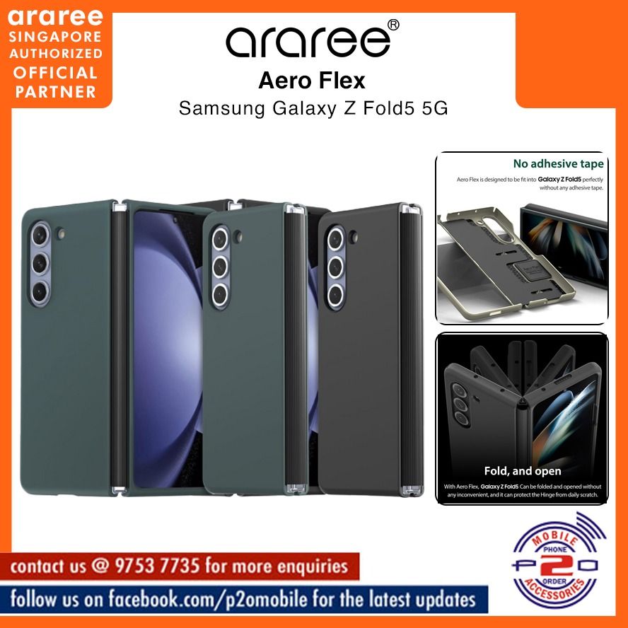 [Fold 5] Araree Aero Flex for Samsung Galaxy Z Fold5, Mobile Phones ...