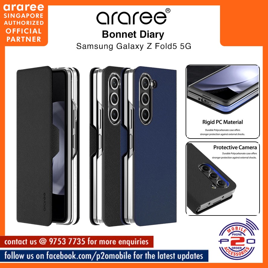 [Fold 5] Araree Bonnet Diary for Samsung Galaxy Z Fold5, Mobile Phones ...