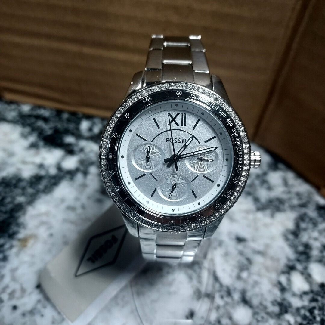 Fossil ES5108 Stella Sport Multifunction Stainless Steel Analog Ladies ...