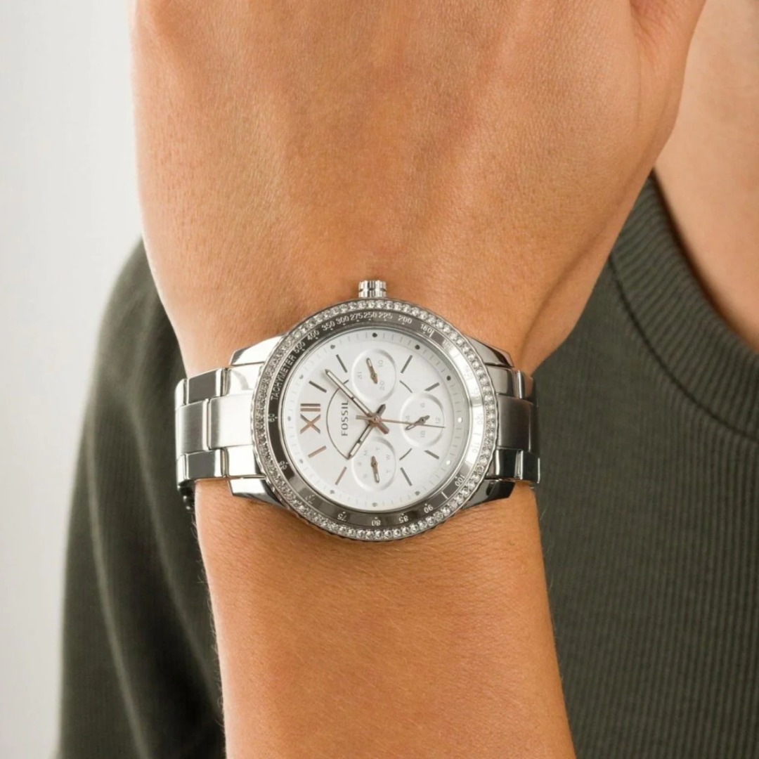Fossil ES5108 Stella Sport Multifunction Stainless Steel Analog Ladies ...