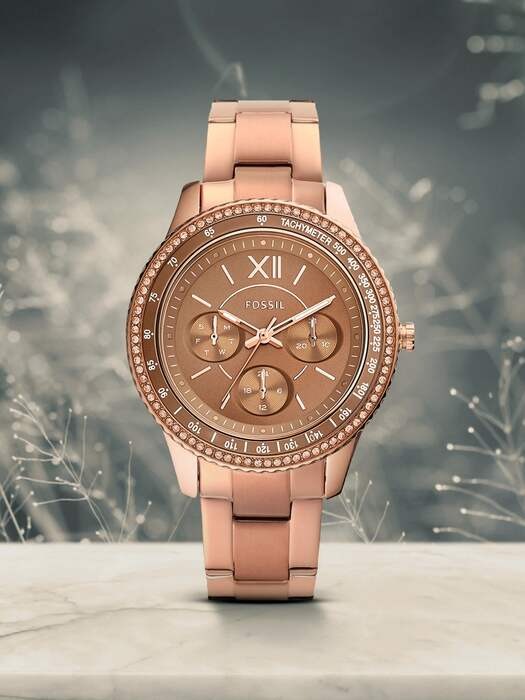 Fossil ES5109 Stella Sport Multifunction Rose Gold Stainless Steel ...