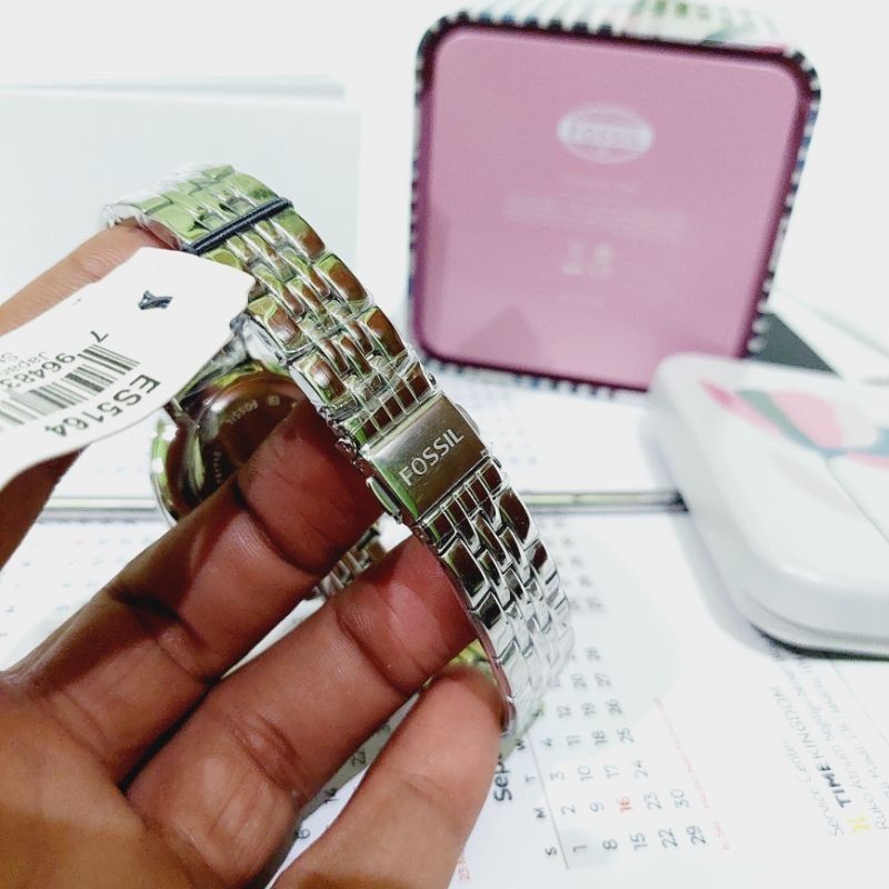 Fossil ES5164 Jacqueline Sun Moon Multifunction Mother Of Pearl Ladies ...