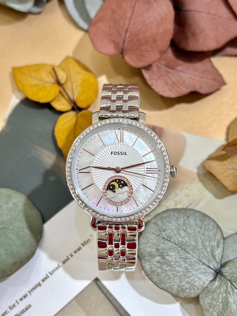 Fossil ES5164 Jacqueline Sun Moon Multifunction Mother Of Pearl Ladies ...