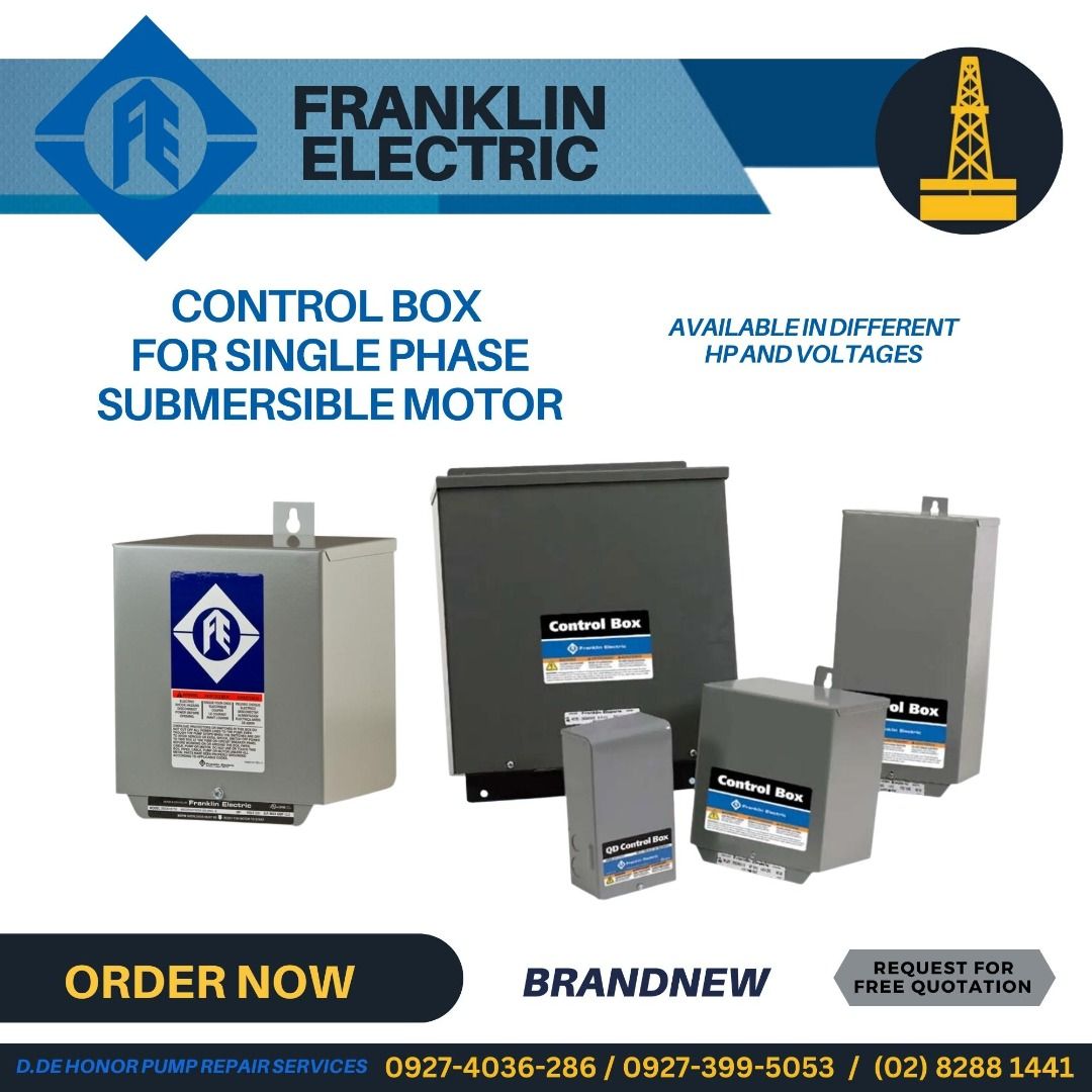 Franklin electric control box for single phase submersible motor ...