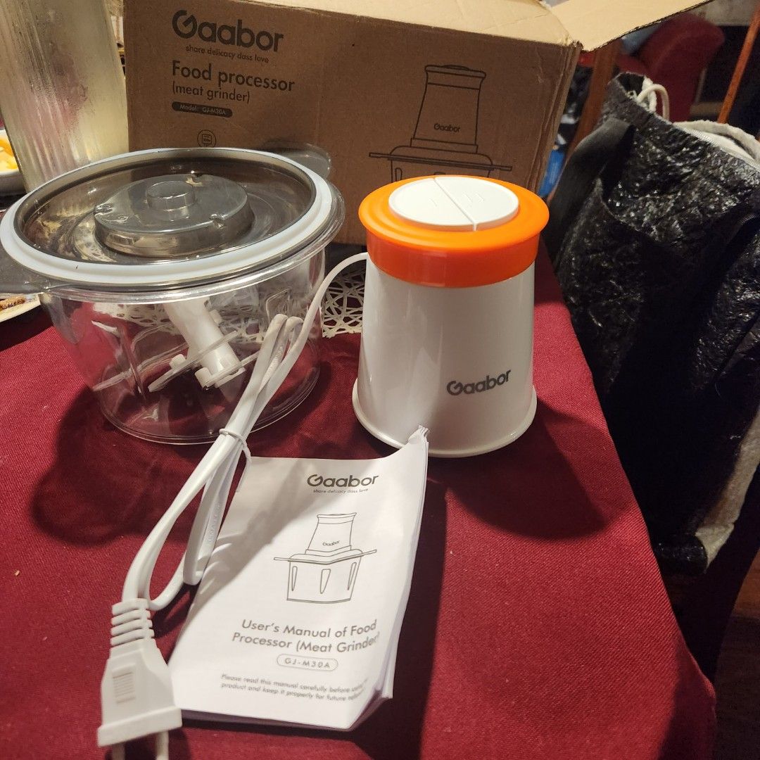 GAABOR Food Processor Electrical Meat Grinder 2L Capacity, TV & Home ...