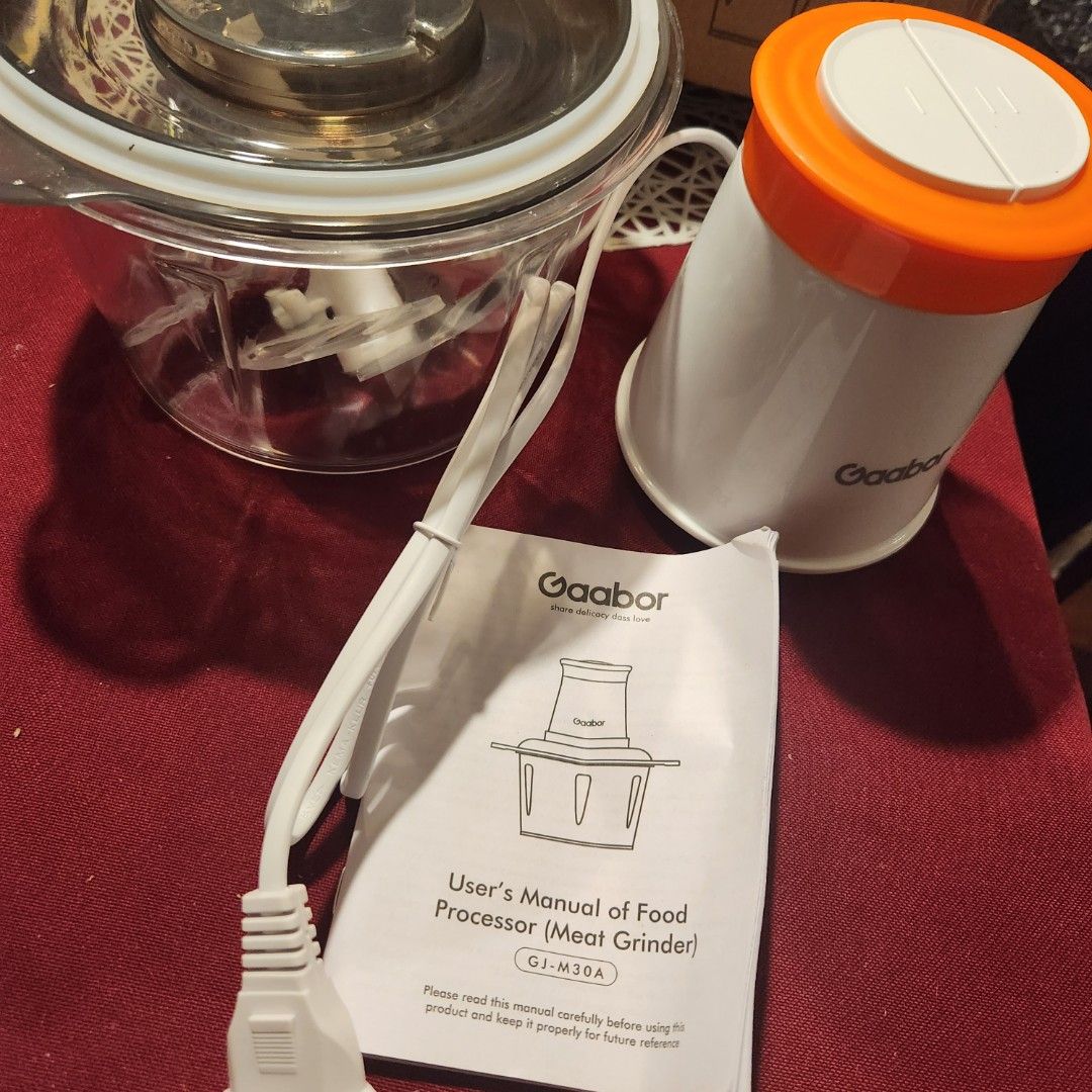 GAABOR Food Processor Electrical Meat Grinder 2L Capacity, TV & Home ...