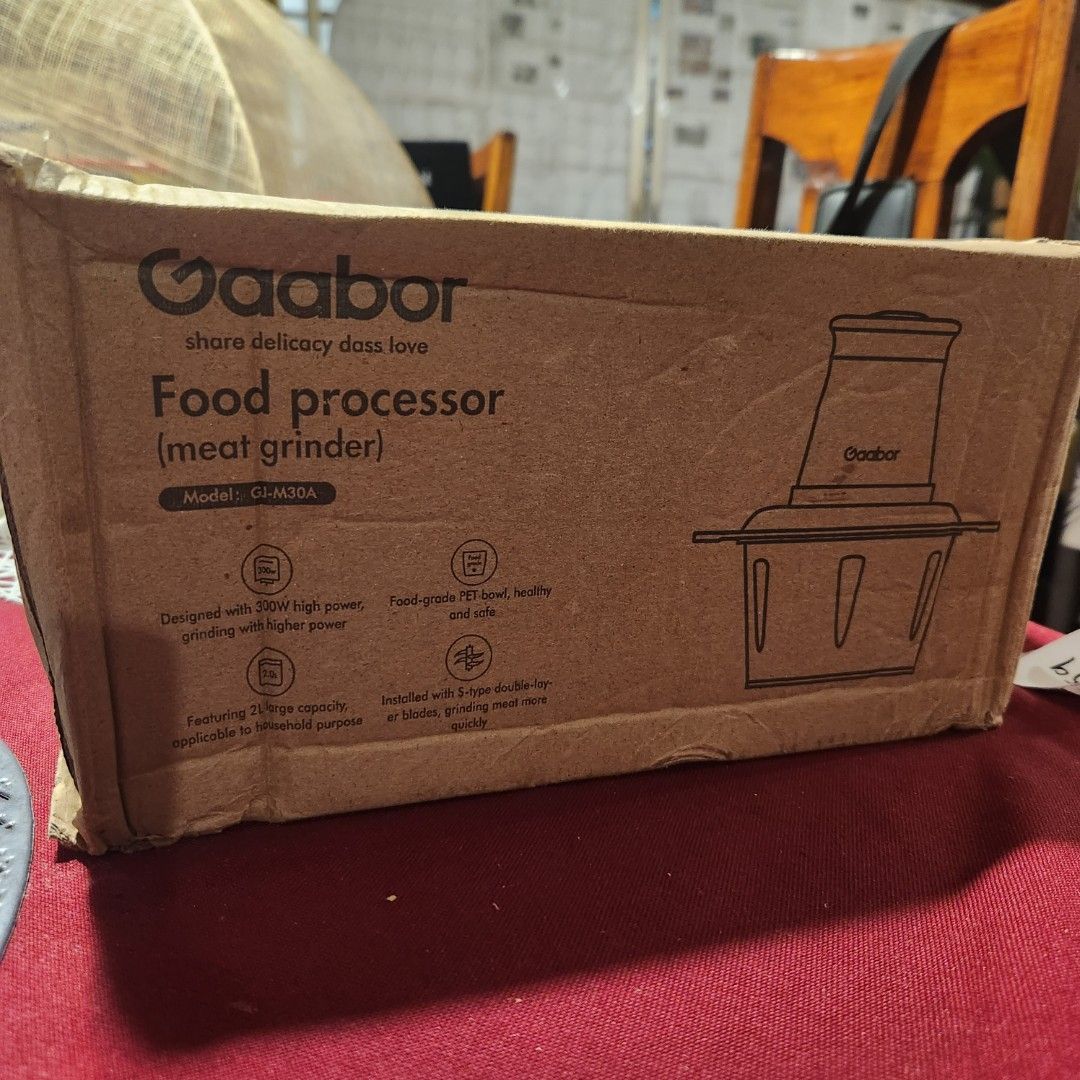 GAABOR Food Processor Electrical Meat Grinder 2L Capacity, TV & Home ...