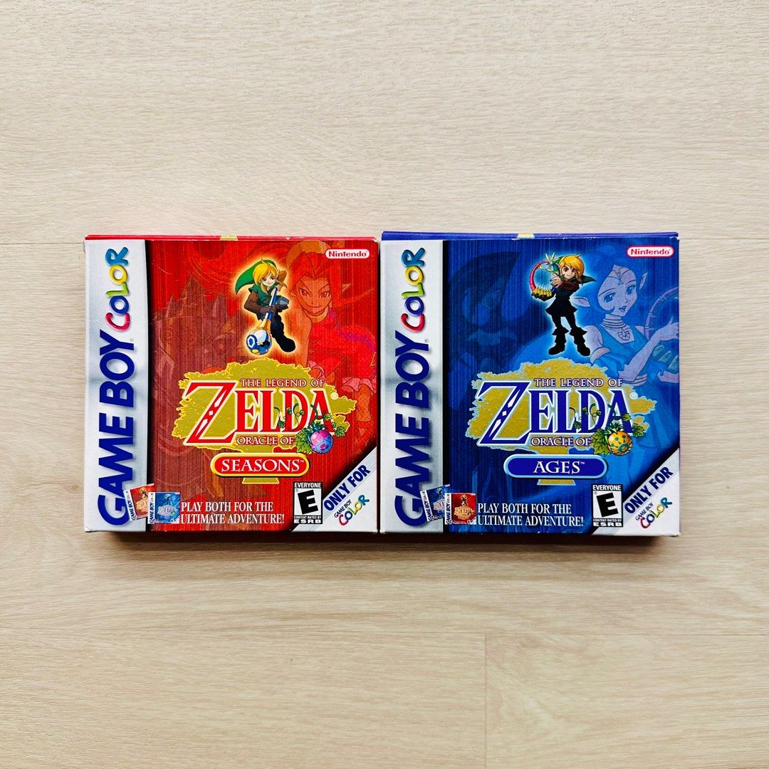 Gameboy Color The Legend of Zelda Oracle of Seasons & Ages, Video ...