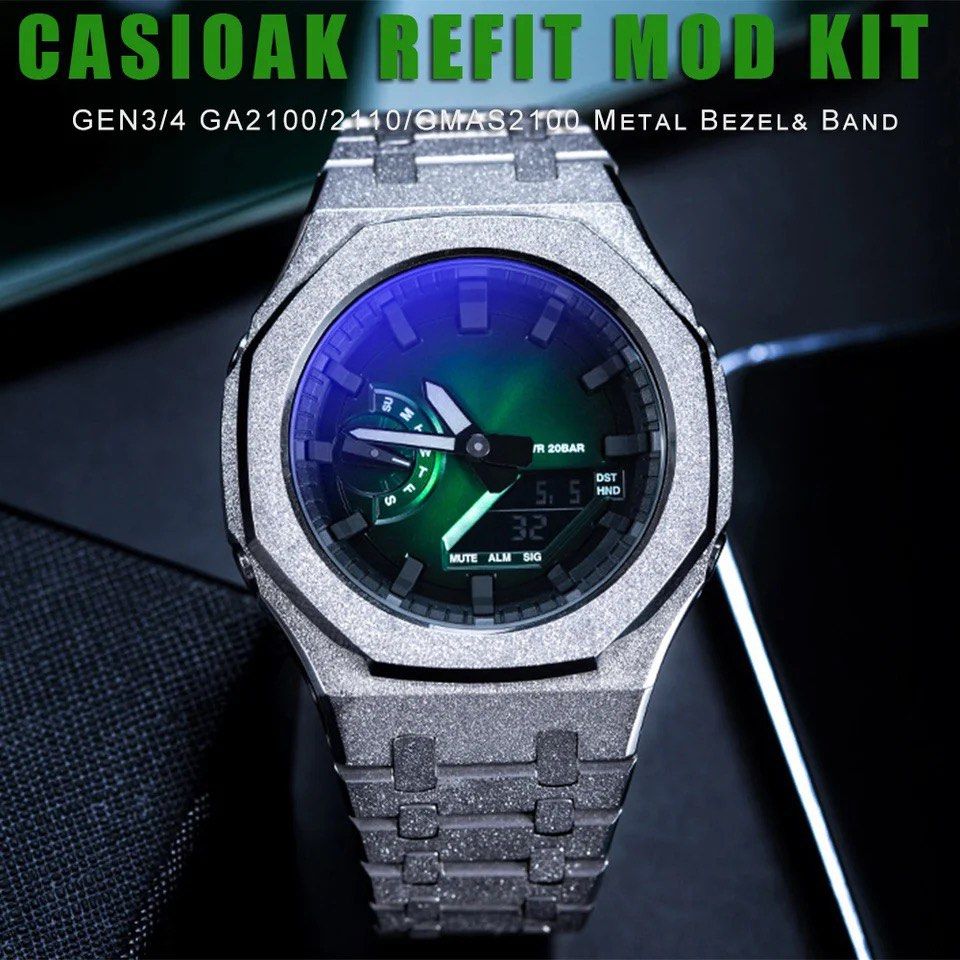Gen4 Mod Kit for Casioak GA2100 GAB2100 GMAS2100 Modification Kit Bezel ...