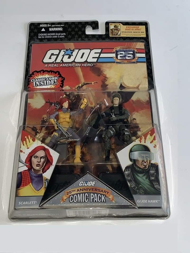 G.I. Joe Scarlett/GI Joe Hawk Comic Pack Hasbro Action Figure, Hobbies ...