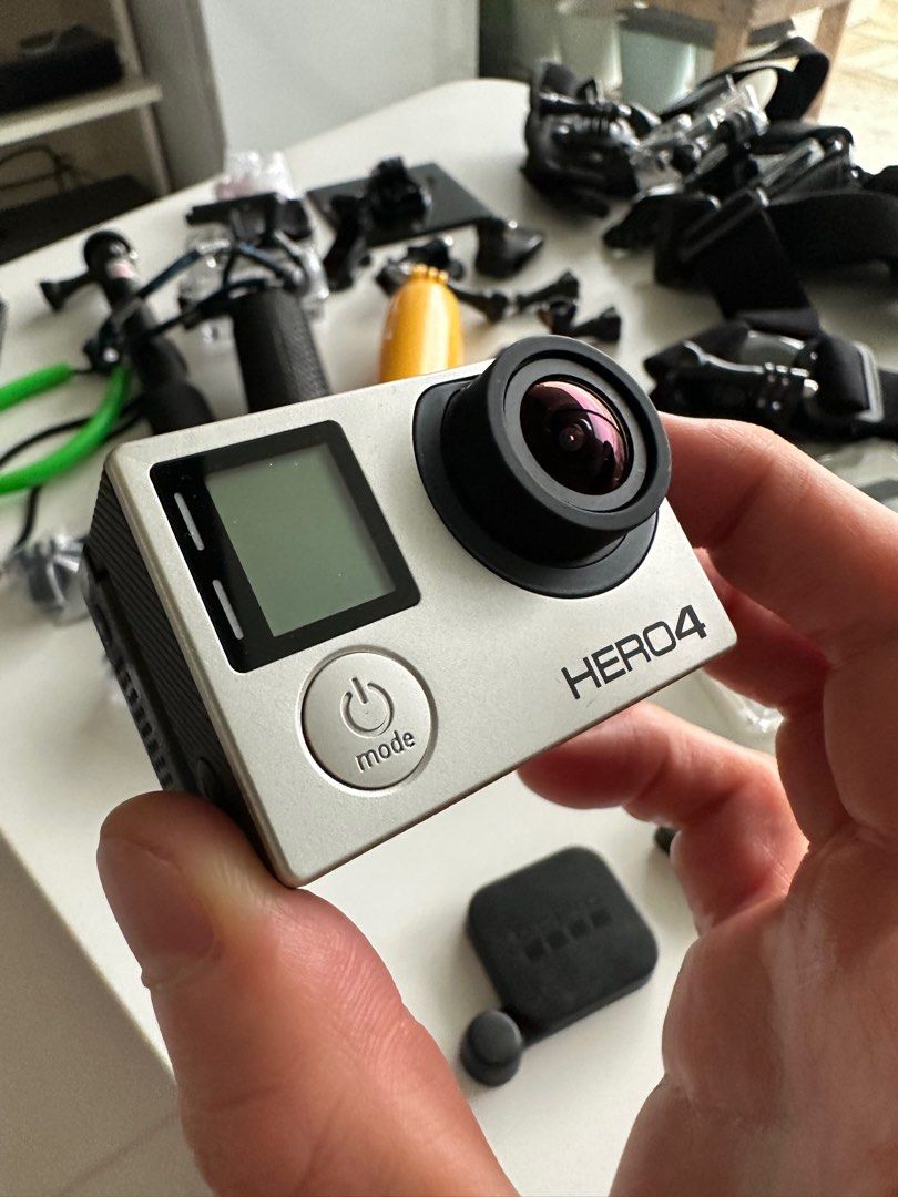Go Pro Hero 4 with display and accessories, Photography, Video Cameras ...