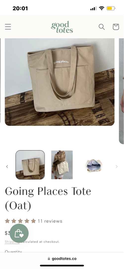Good Totes Tote Bag in Oat, Women's Fashion, Bags & Wallets, Tote Bags ...