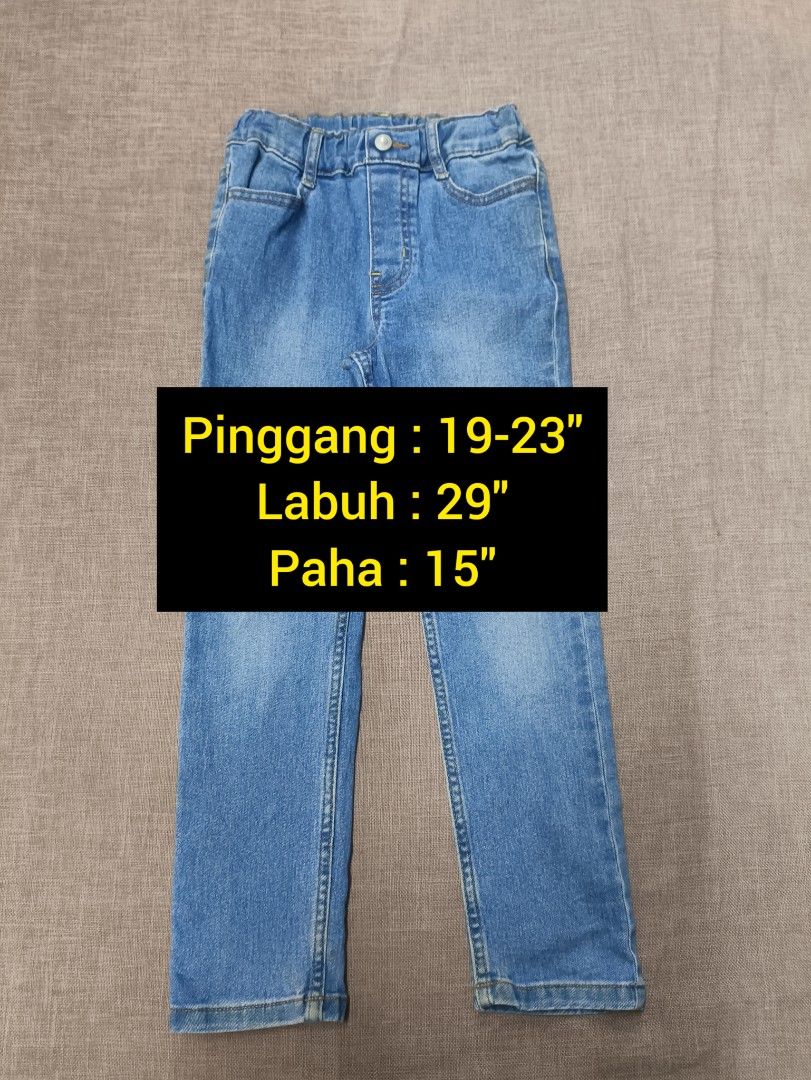 GU Kids Skinny Jeans, Babies & Kids, Babies & Kids Fashion on Carousell