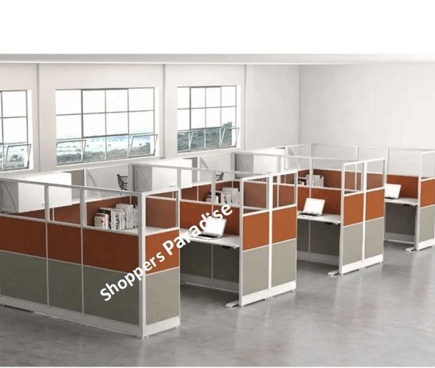 H1014 Workstation w Partition, Office Table, System Furniture High ...