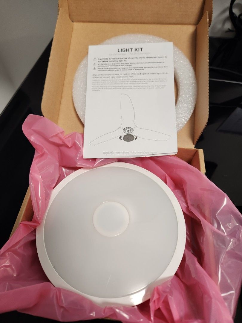 Haiku fan warm light kit for L series, Furniture & Home Living ...