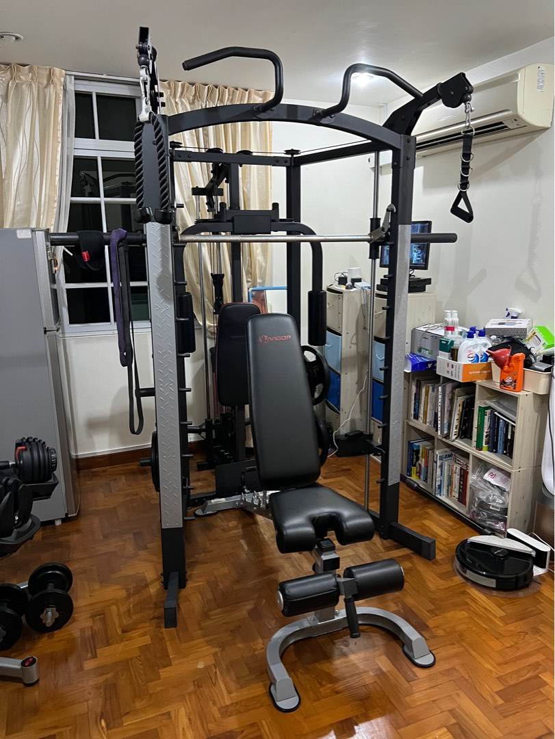 Smith Machine Home Gym, Sports Equipment, Exercise & Fitness, Cardio ...