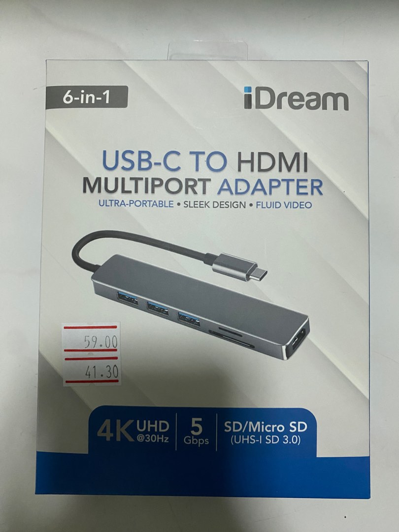 iDream USB-C to HDMI Multiport Adapter 6-in-1, Computers & Tech, Parts ...