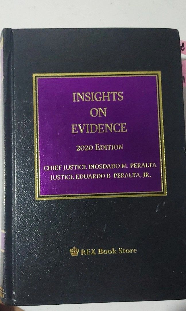 INSIGHTS IN EVIDENCE BY PERALTA 2020 ED, Hobbies & Toys, Books ... INSIGHTS IN EVIDENCE BY PERALTA 2020 ED, Hobbies & Toys, Books ...