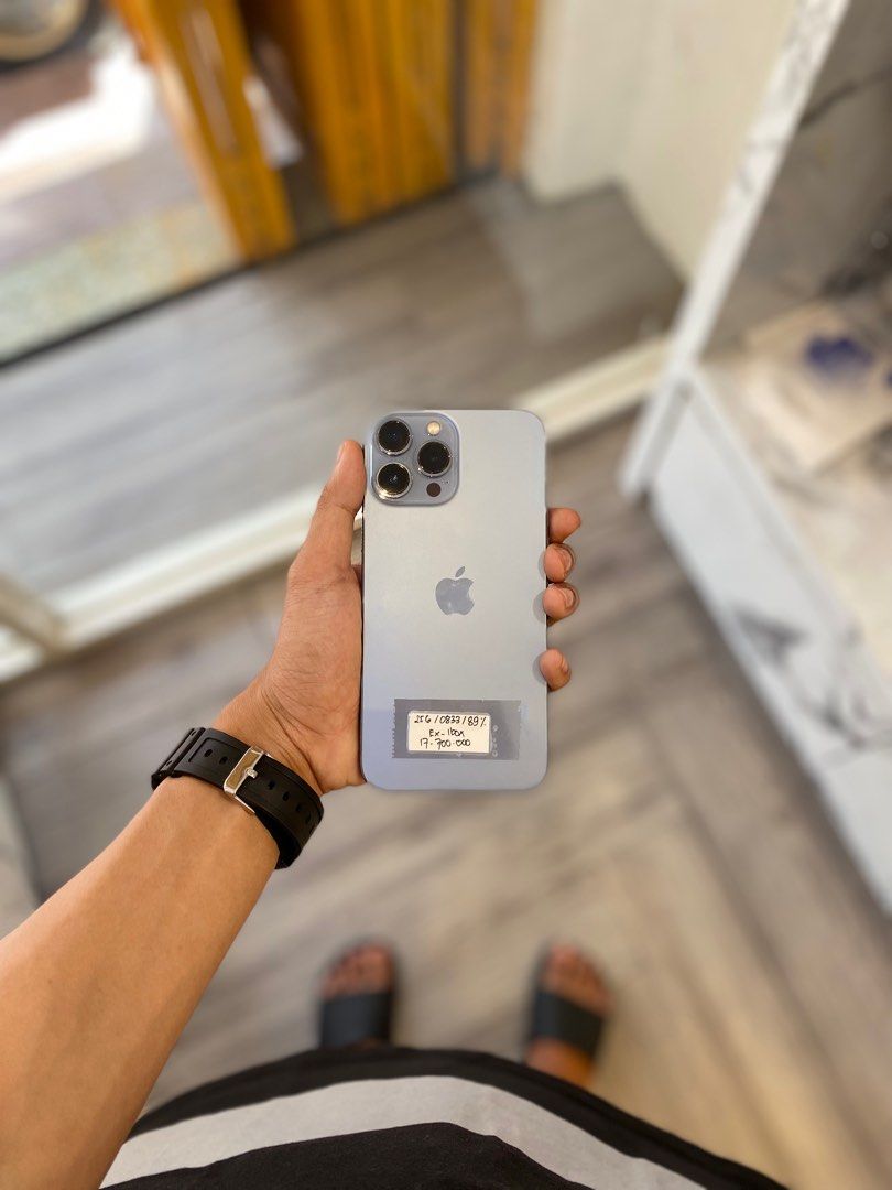 Ip 13 pro max 256gb ex ibox fullset nominus bergarasi fungsional normal ...