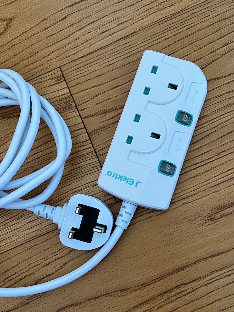 J Elektro Power Strip 2 Way Outlets 3M Extension Lead Individual ...