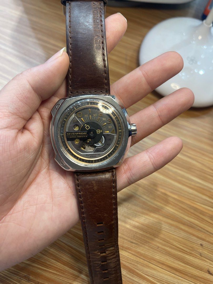 Jam tangan seven friday mirror super premium kulit asli, Fesyen Pria ...