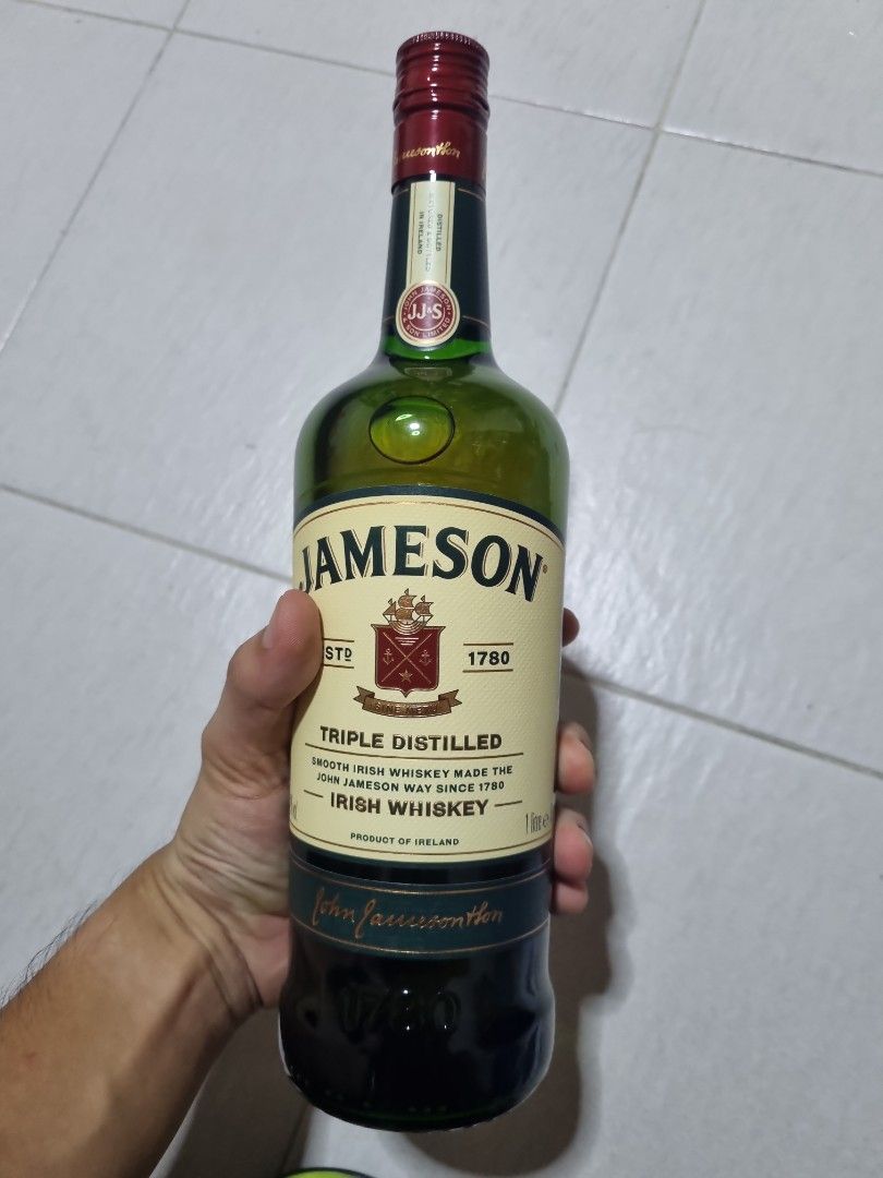 Jameson 1 liter, Food & Drinks, Alcoholic Beverages on Carousell