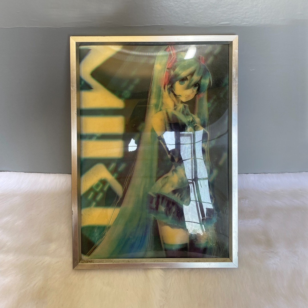 Japan Anime Miko 3D Wall Frame on Carousell