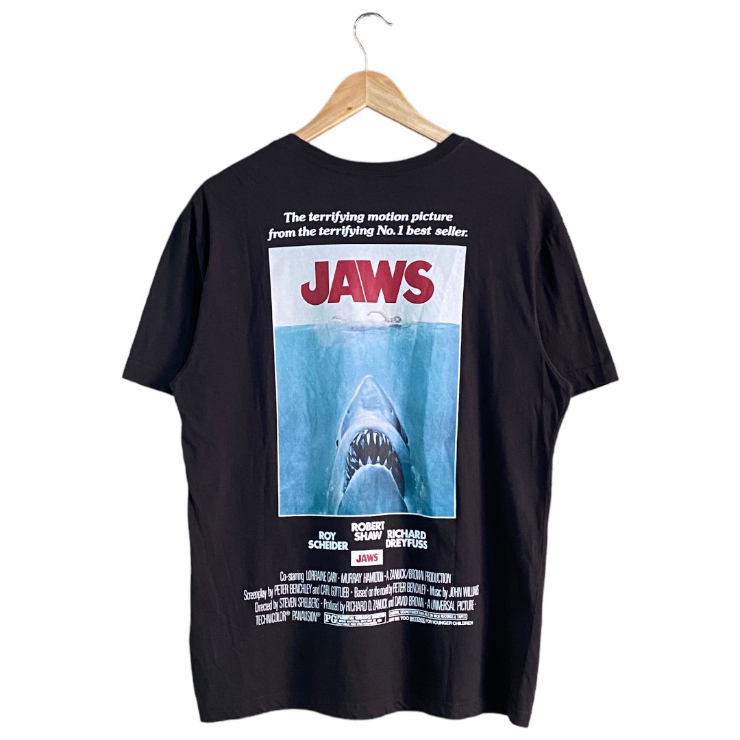 Jaws x H&M Tee, Men's Fashion, Tops & Sets, Tshirts & Polo Shirts on ...