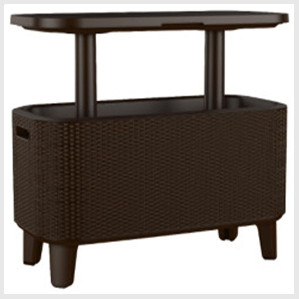 Keter Bevy Bar Indoor Outdoor 17 Gallon 2 in 1 Beverage and Snack ...