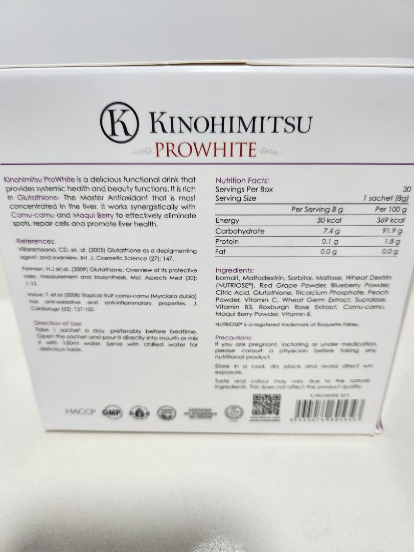 Kinohimitsu prowhite, Health & Nutrition, Health Supplements, Vitamins ...