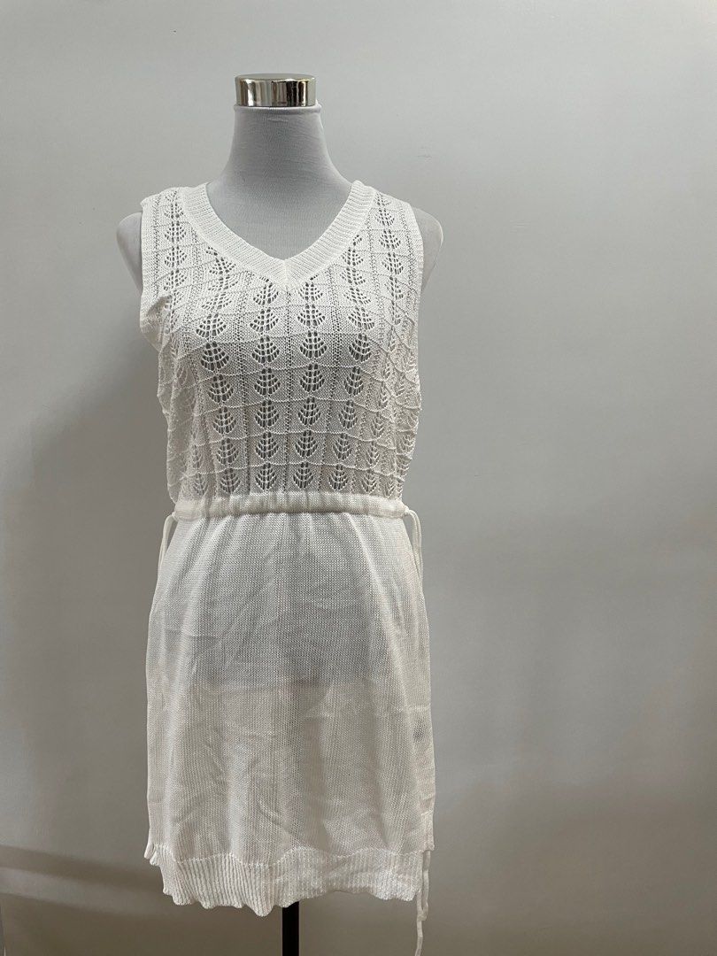 Knitted Beach Cover Up on Carousell