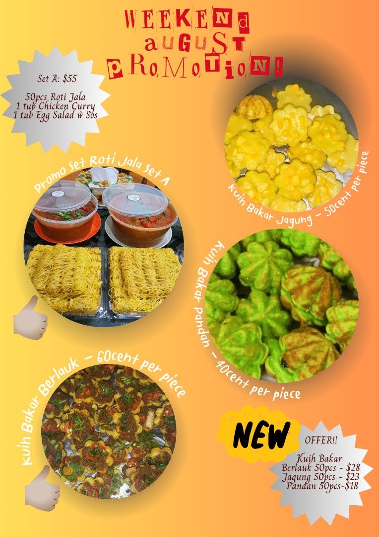Kuih Bakar & Roti Kirai, Food & Drinks, Homemade Bakes on Carousell