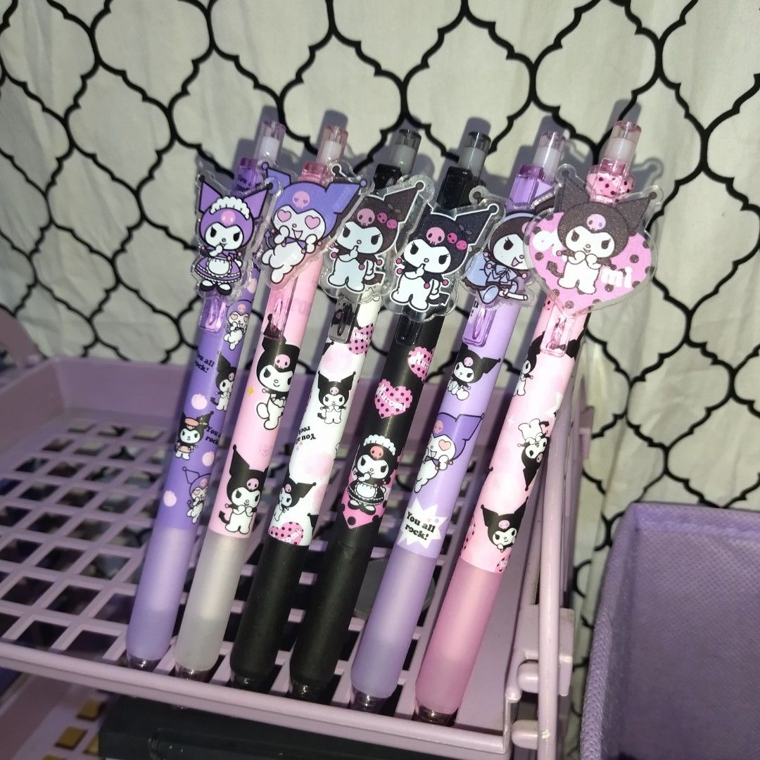 Kuromi Push Pen with Acrylic Design on Carousell