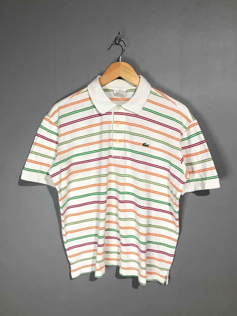 Lacoste Fruit Stripe Polo Shirt on Carousell