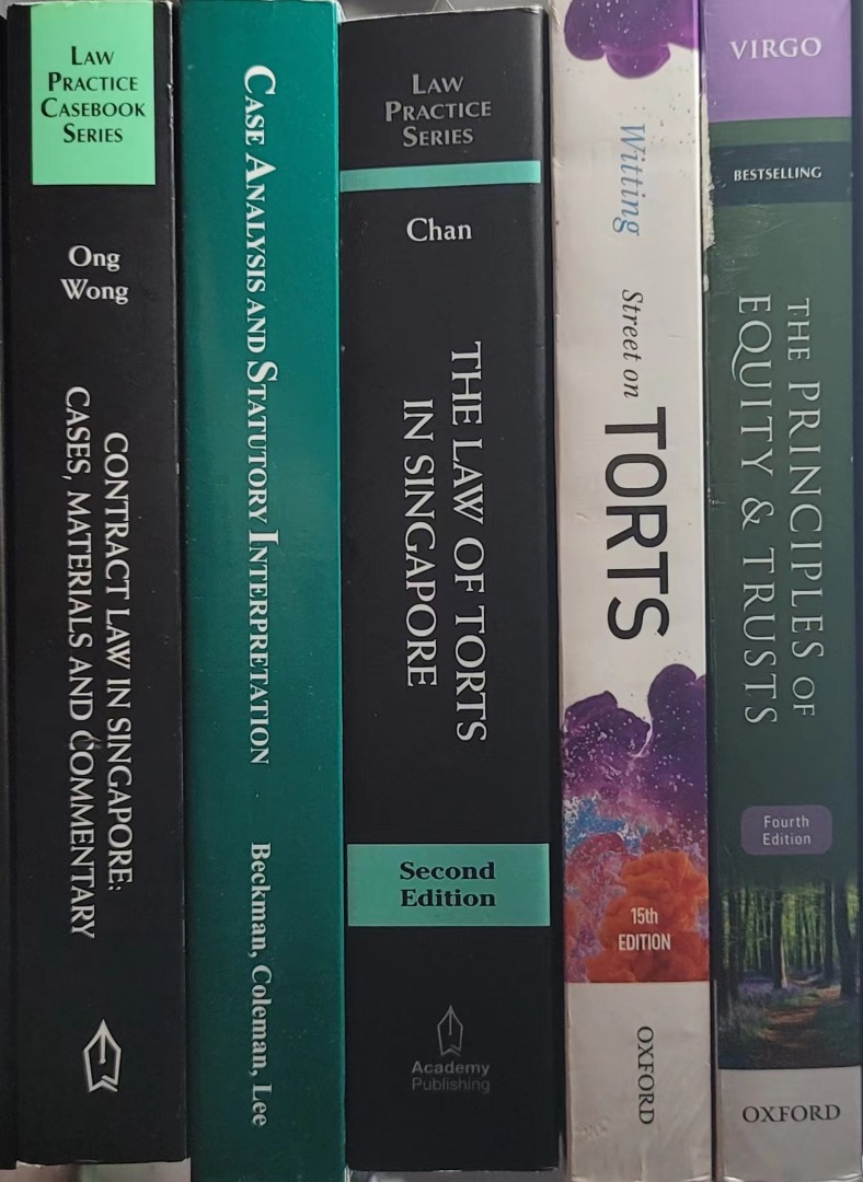 Law School Textbooks (Contract, Tort, and Equity), Hobbies & Toys ...