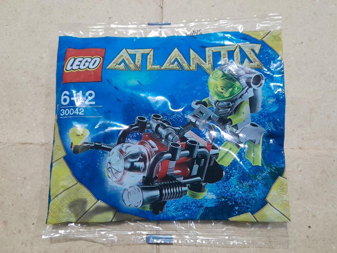 LEGO: ATLANTIS Mini Submarine #30042 Polybag Brick Building Toy with ...