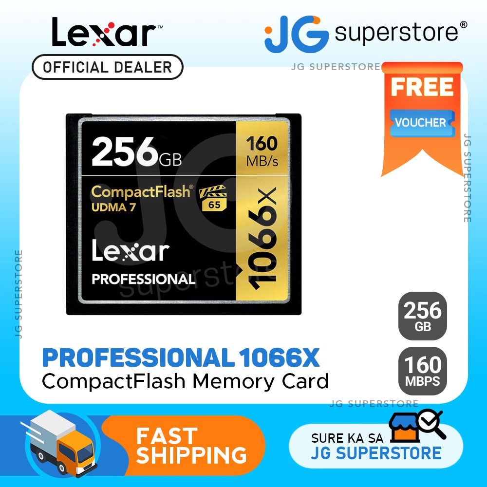 Lexar Professional LCF256CRBAS1066 256GB Compact Flash Card | JG ...