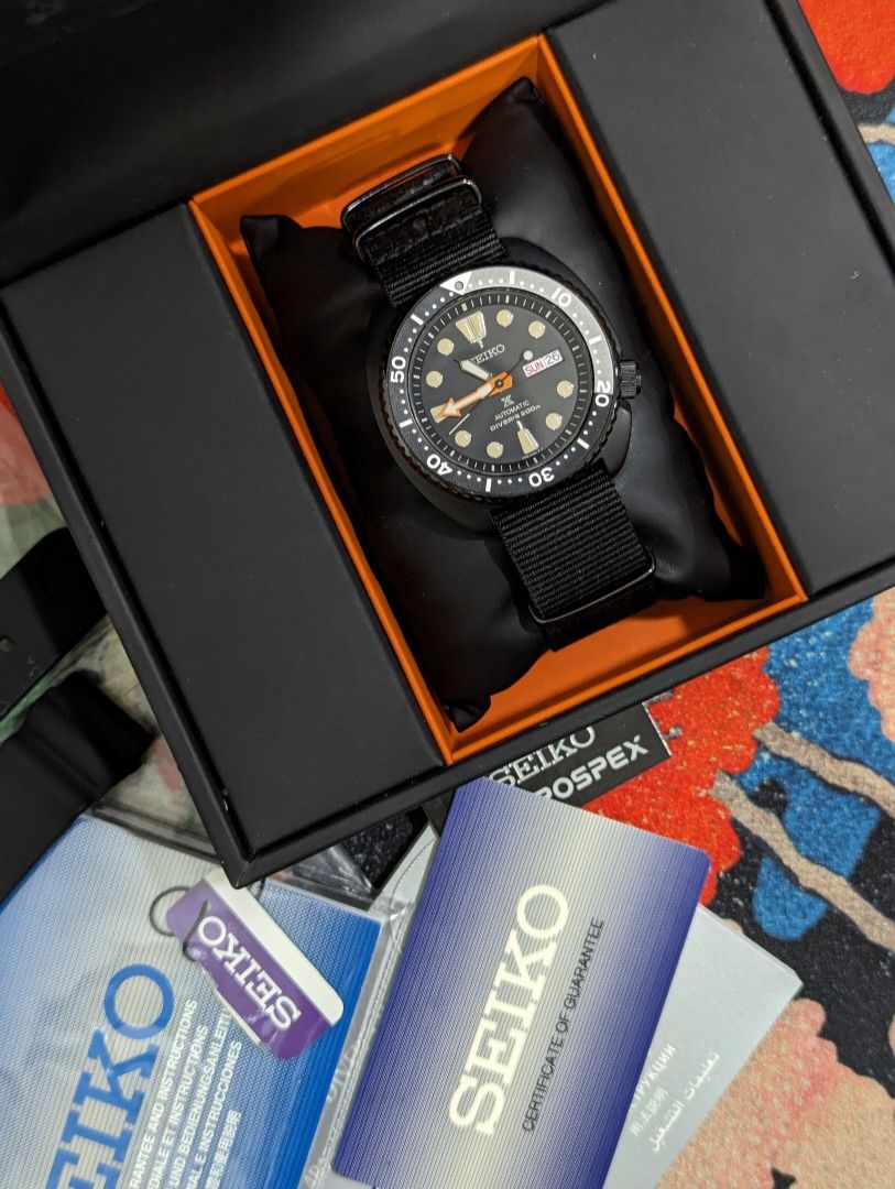 Seiko Darth Ninja Turtle SRPC49, Men's Fashion, Watches & Accessories ...