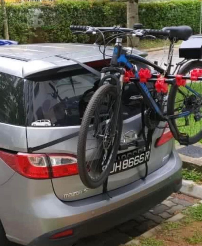 Local Ready Stock! Bicycle Car Rack Mounting Rear Back Bike Carrier ...