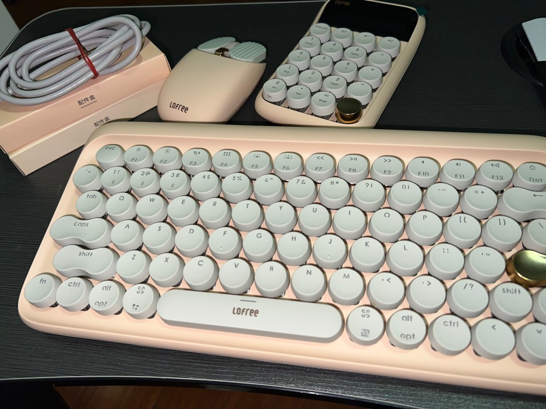 Lofree Bluetooth keyboard, mouse and calculator, Computers & Tech ...