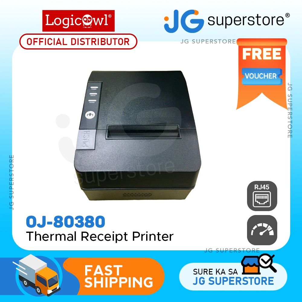 Logicowl OJ-80380 Thermal Receipt Printer with PS2, Firewire and LAN ...