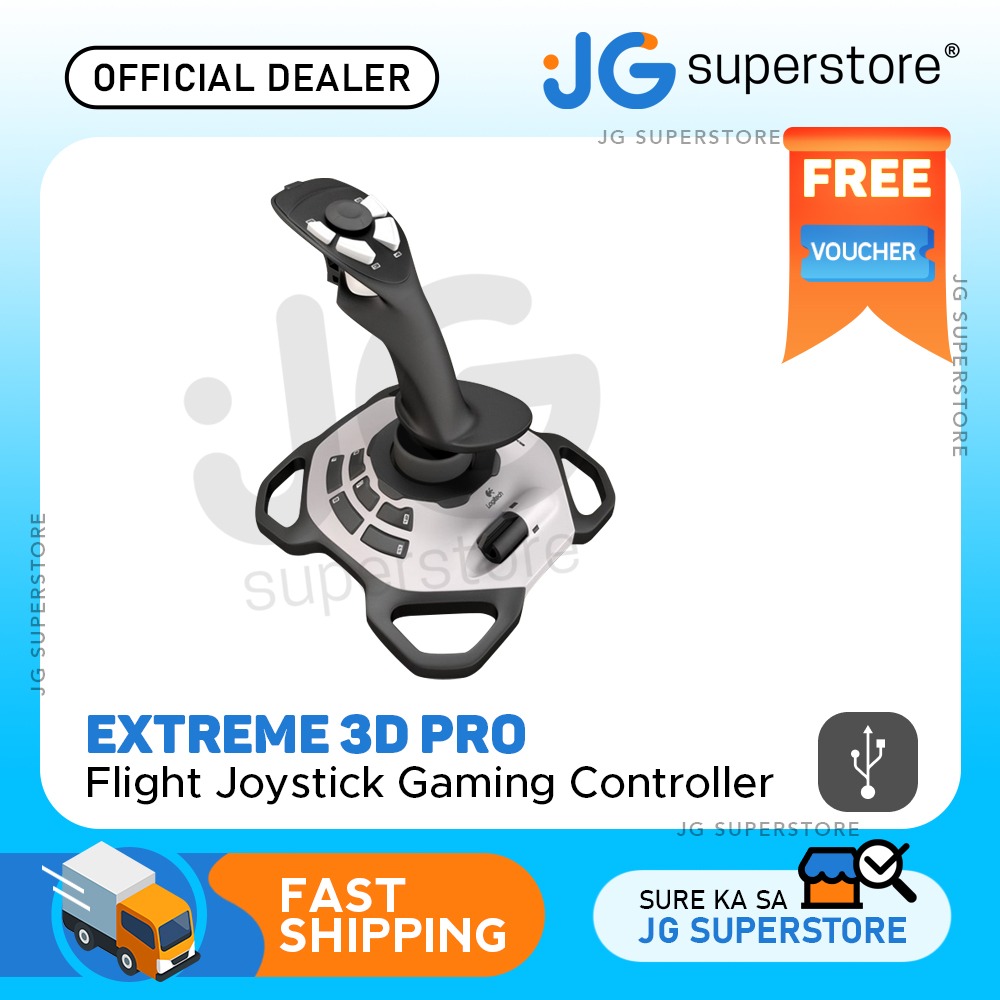 Logitech G Extreme 3D Pro Joystick with 12 Programmable Buttons ...