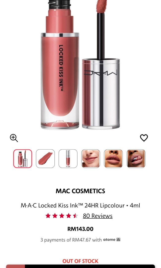 MAC Locked Kiss Ink - Mischief, Beauty & Personal Care, Face, Makeup on ...